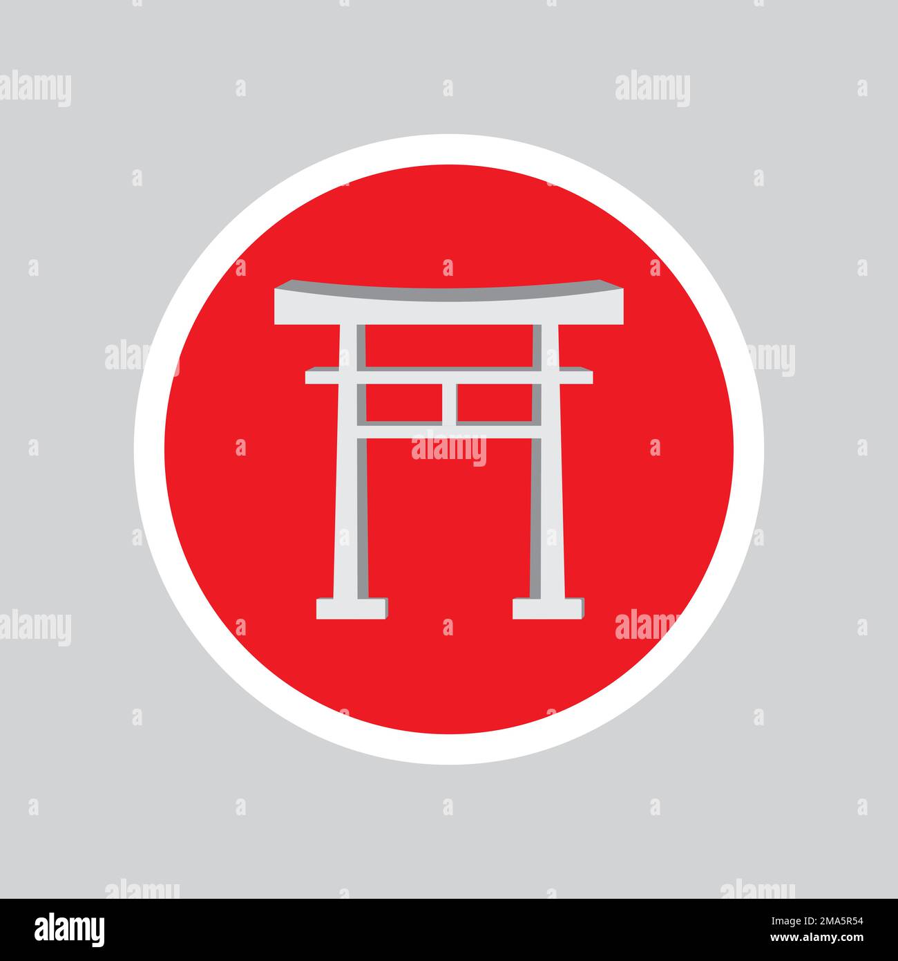 Torii Gate icon,Symbol of Japanese Civilization, vector illustration ...