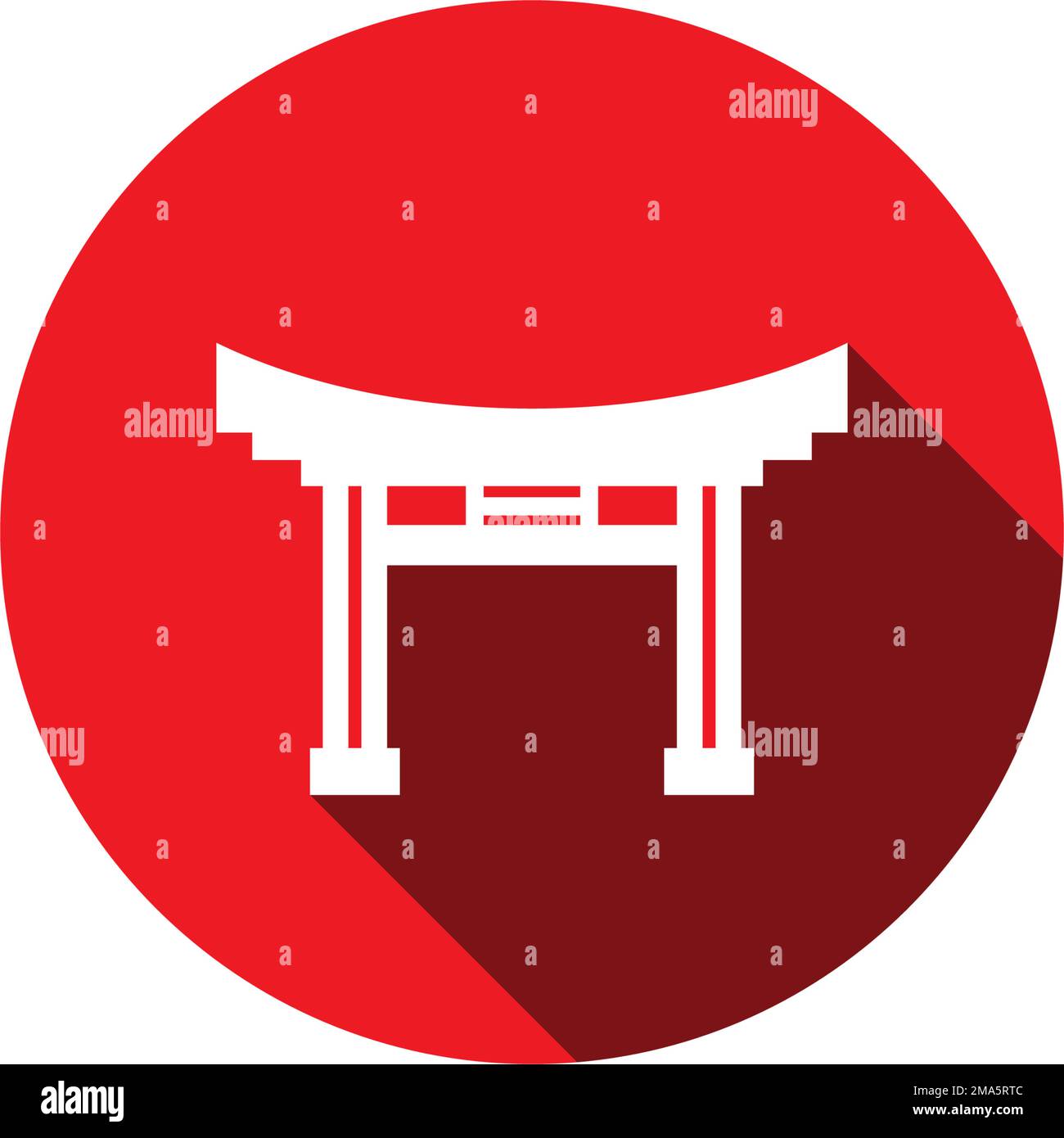 Torii Gate icon,Symbol of Japanese Civilization, vector illustration ...
