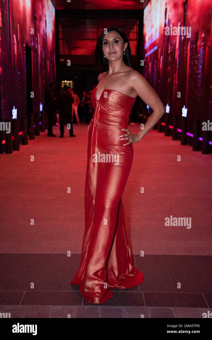 Narges Rashidi poses for photographers upon arrival for the premiere of ...