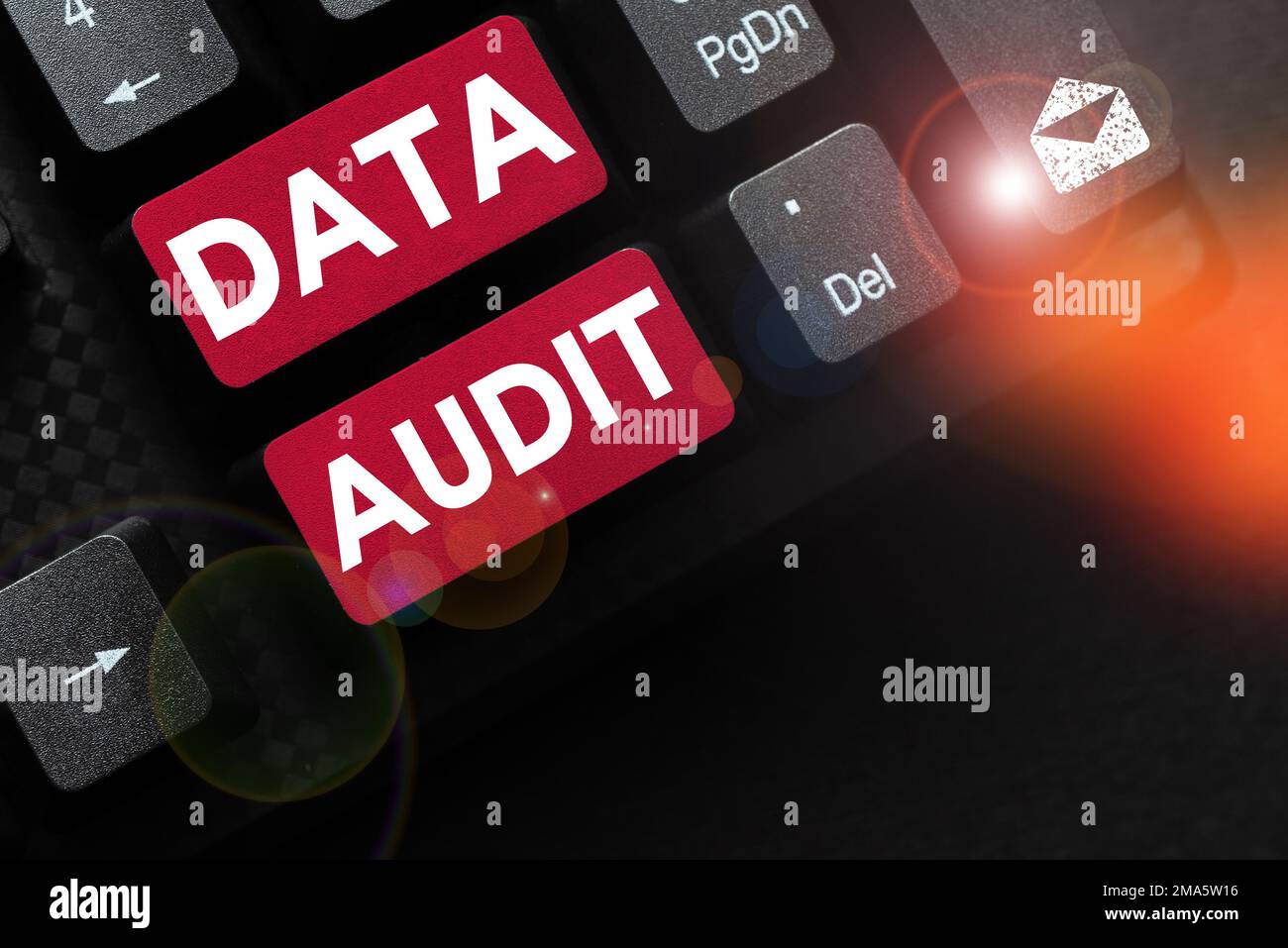Conceptual caption Data Audit. Word Written on auditing of data to ...