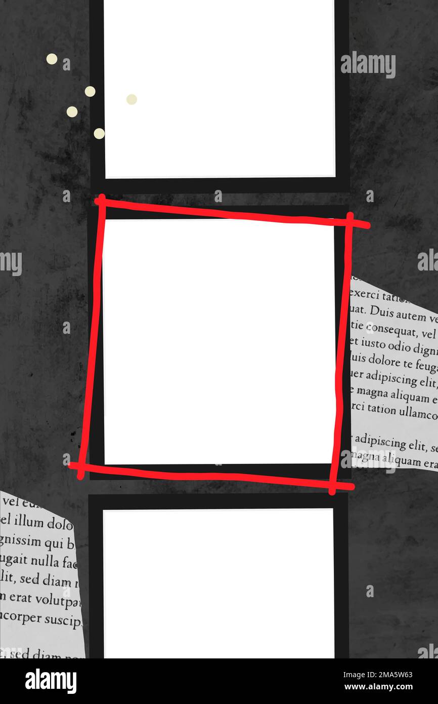 Red frame around an empty frame vector Stock Vector Image & Art - Alamy