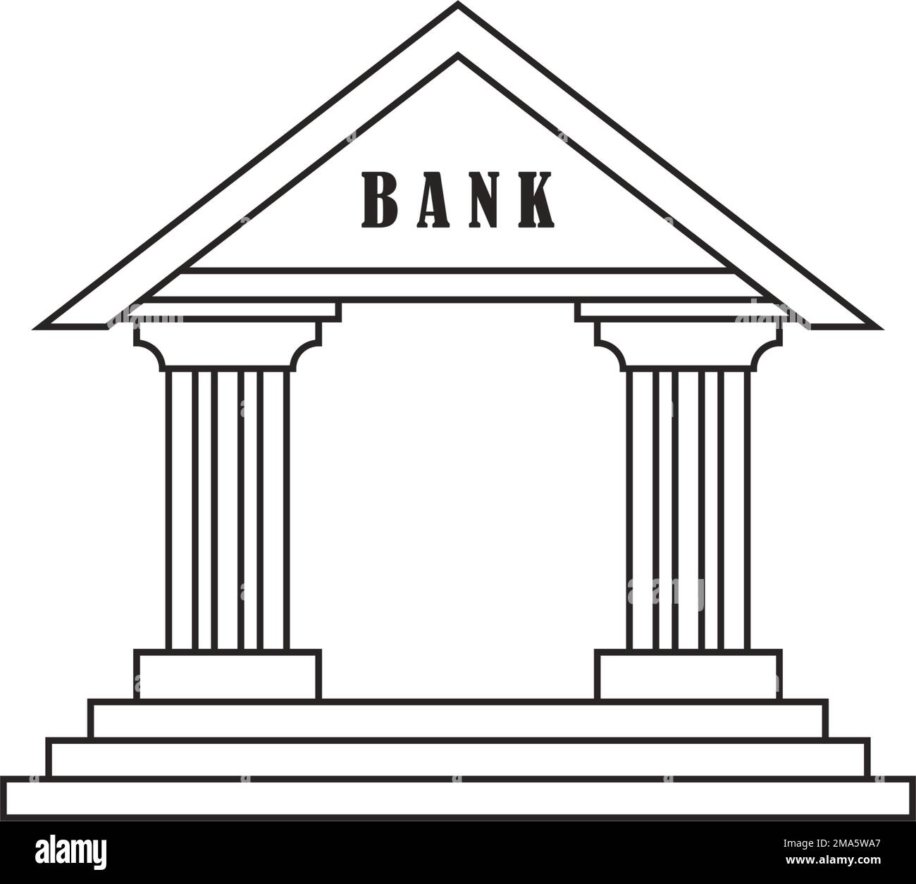 Bank location icon Stock Vector Images - Alamy