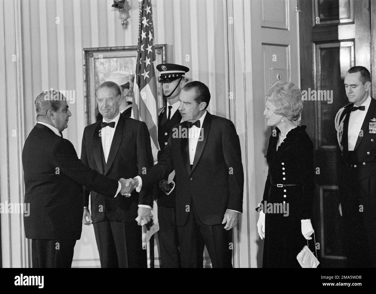 General Agha Mohammed Yahya Khan, President of Pakistan, is welcomed at ...