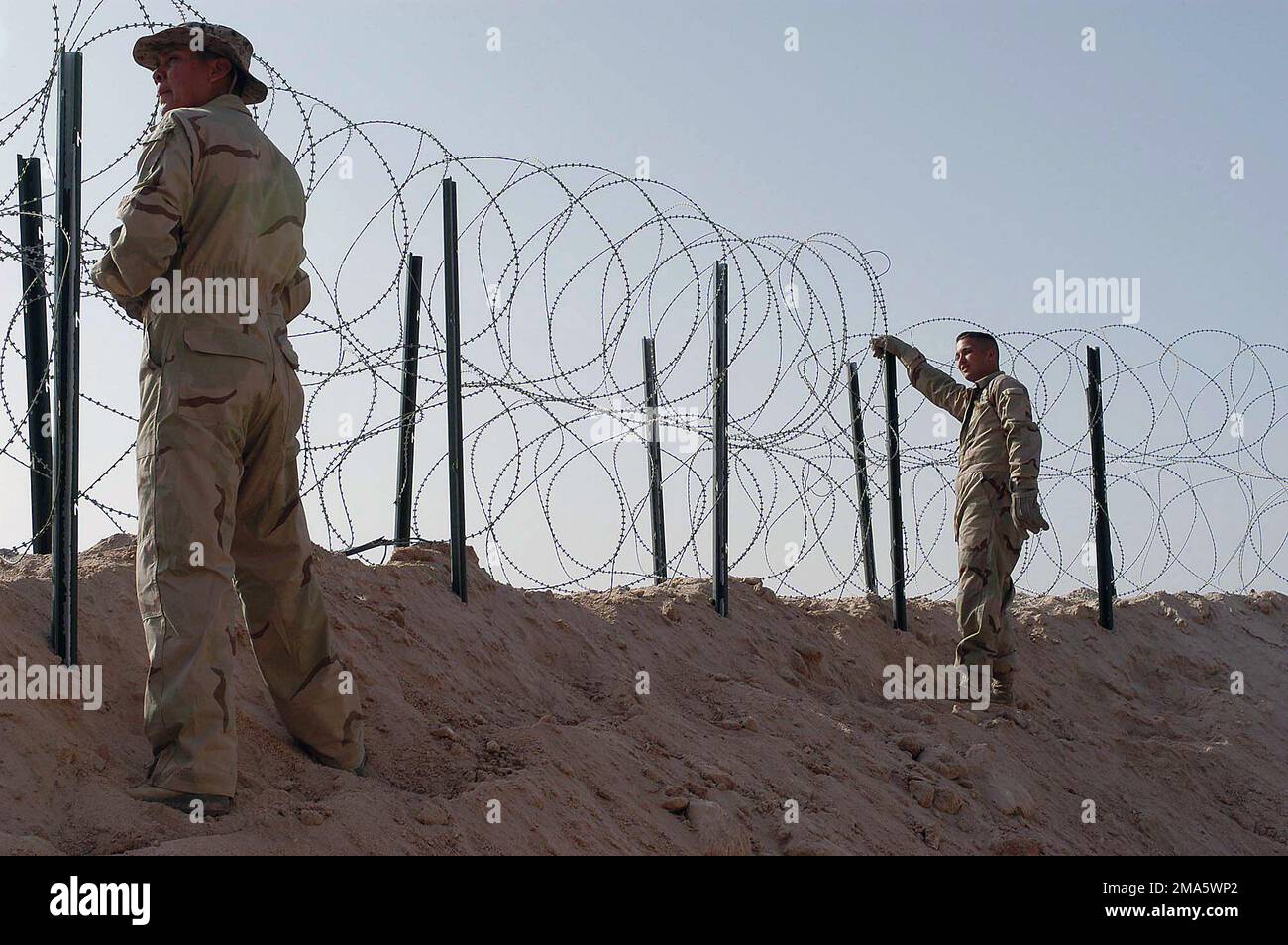 US Marine Corps (USMC) Lance Corporal (LCPL) Wagner (left), 1371st ...