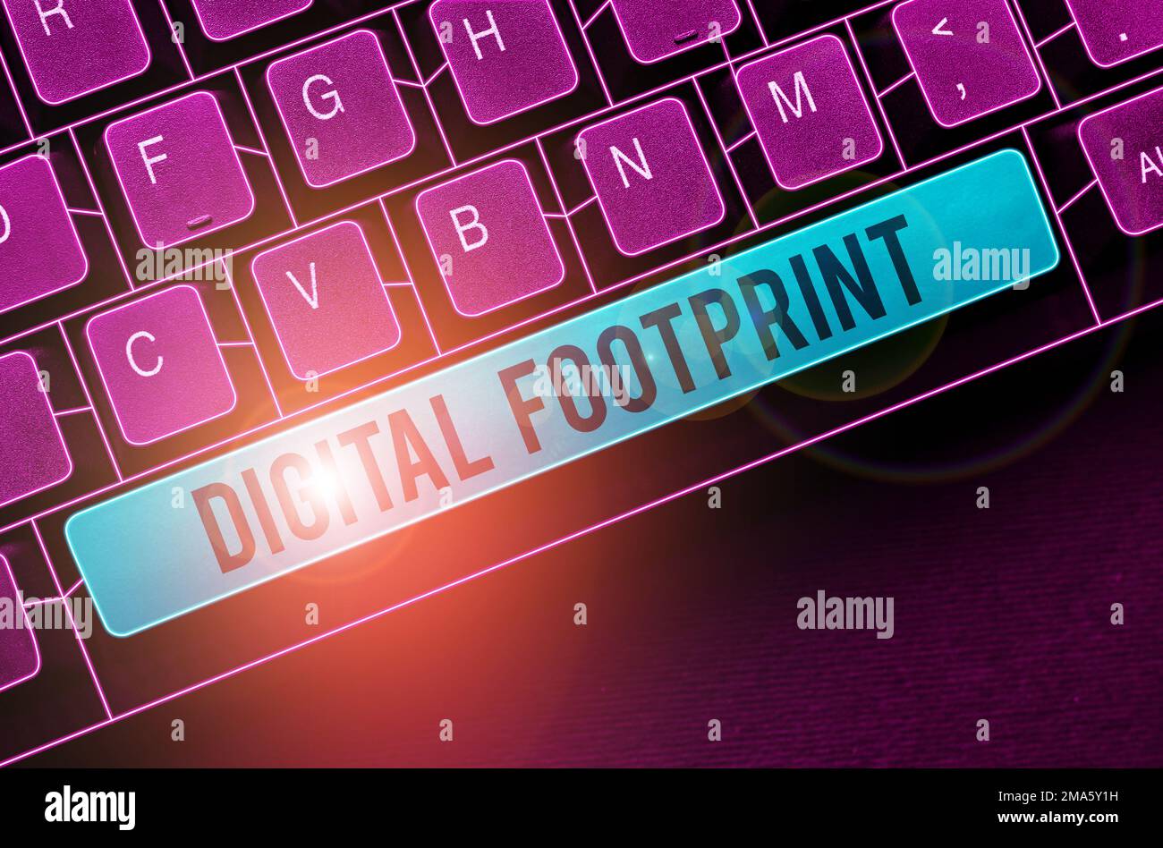 Writing displaying text Digital Footprint. Word Written on uses digital ...