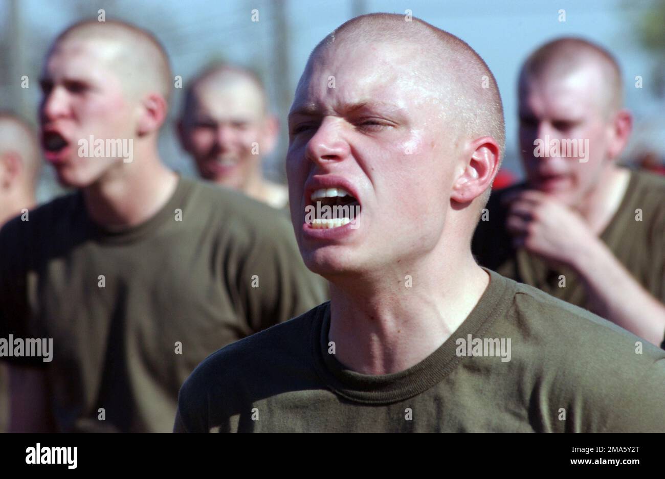 US Marine Corps (USMC) Recruits from 1ST Battalion participate in the ...