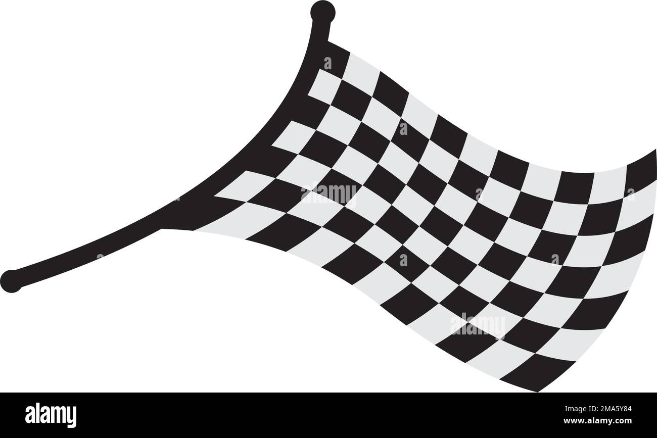 Race Flag Logo Vector Illustration Template Design Stock Vector Image