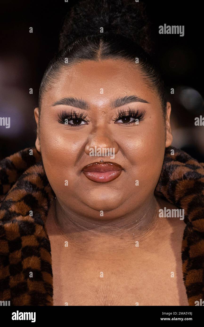 Miah Carter poses for photographers upon arrival for the premiere of ...