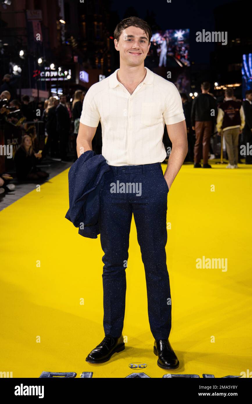 Calum Lynch poses for photographers upon arrival for the premiere of ...