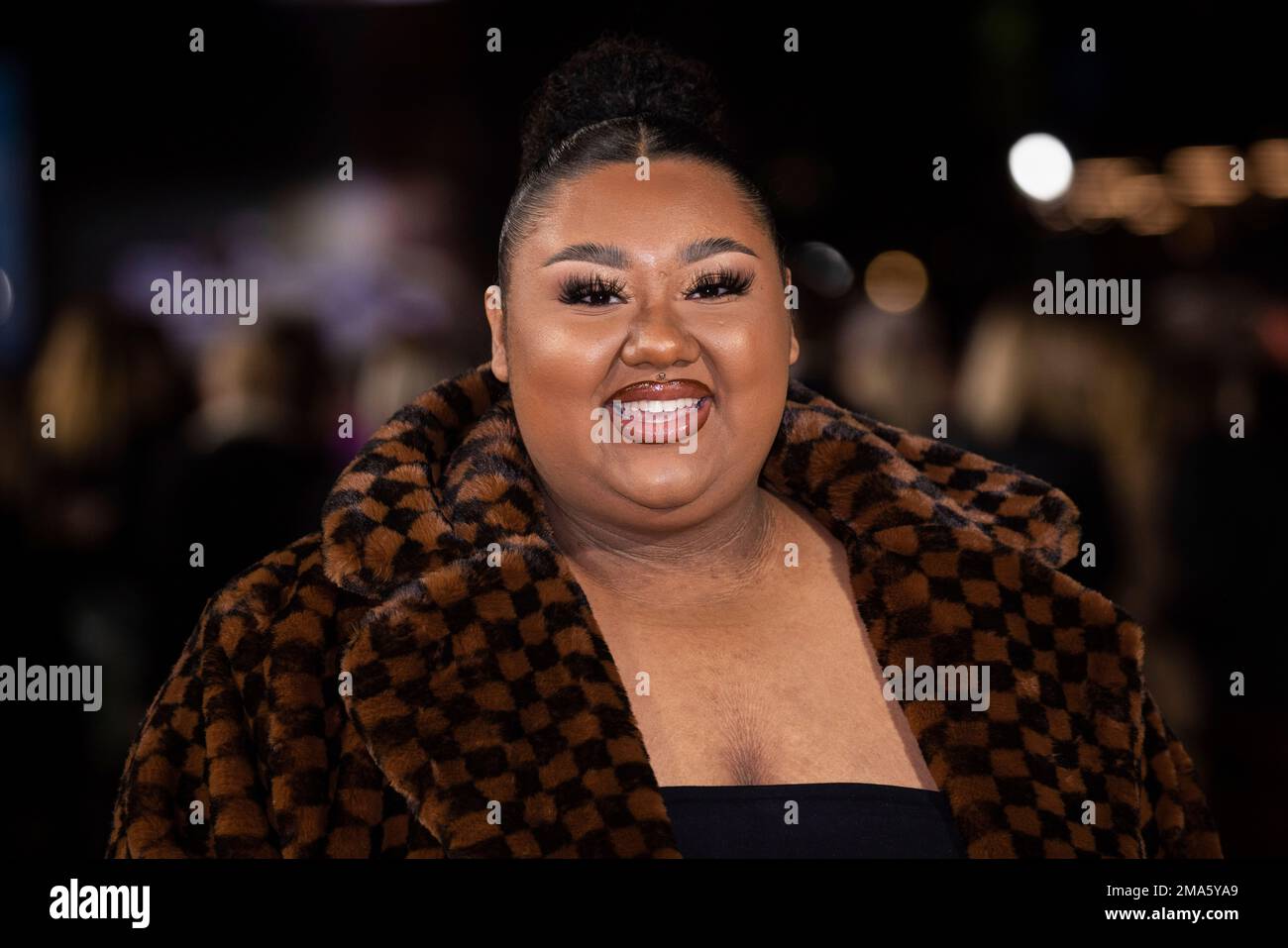Miah Carter poses for photographers upon arrival for the premiere of ...