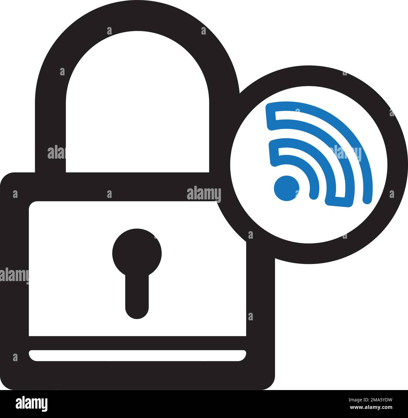 locked wifi signal icon vector illustration symbol design Stock Vector ...