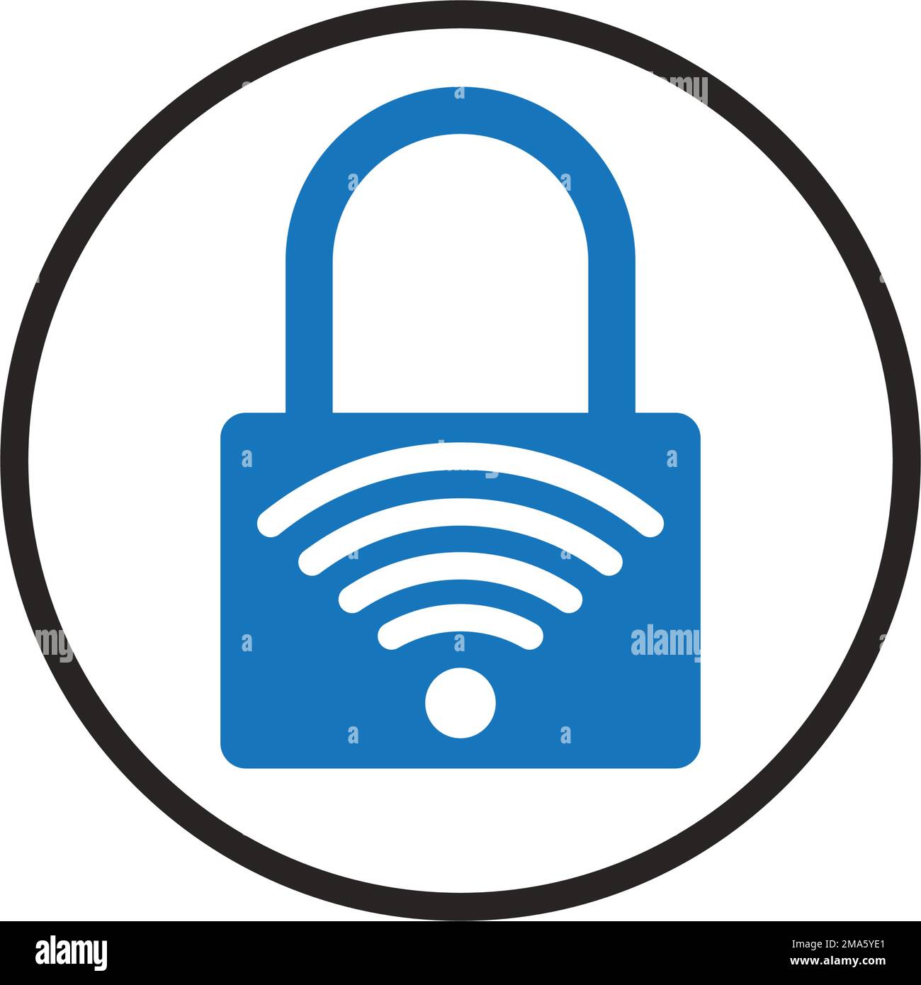 locked wifi signal icon vector illustration symbol design Stock Vector ...