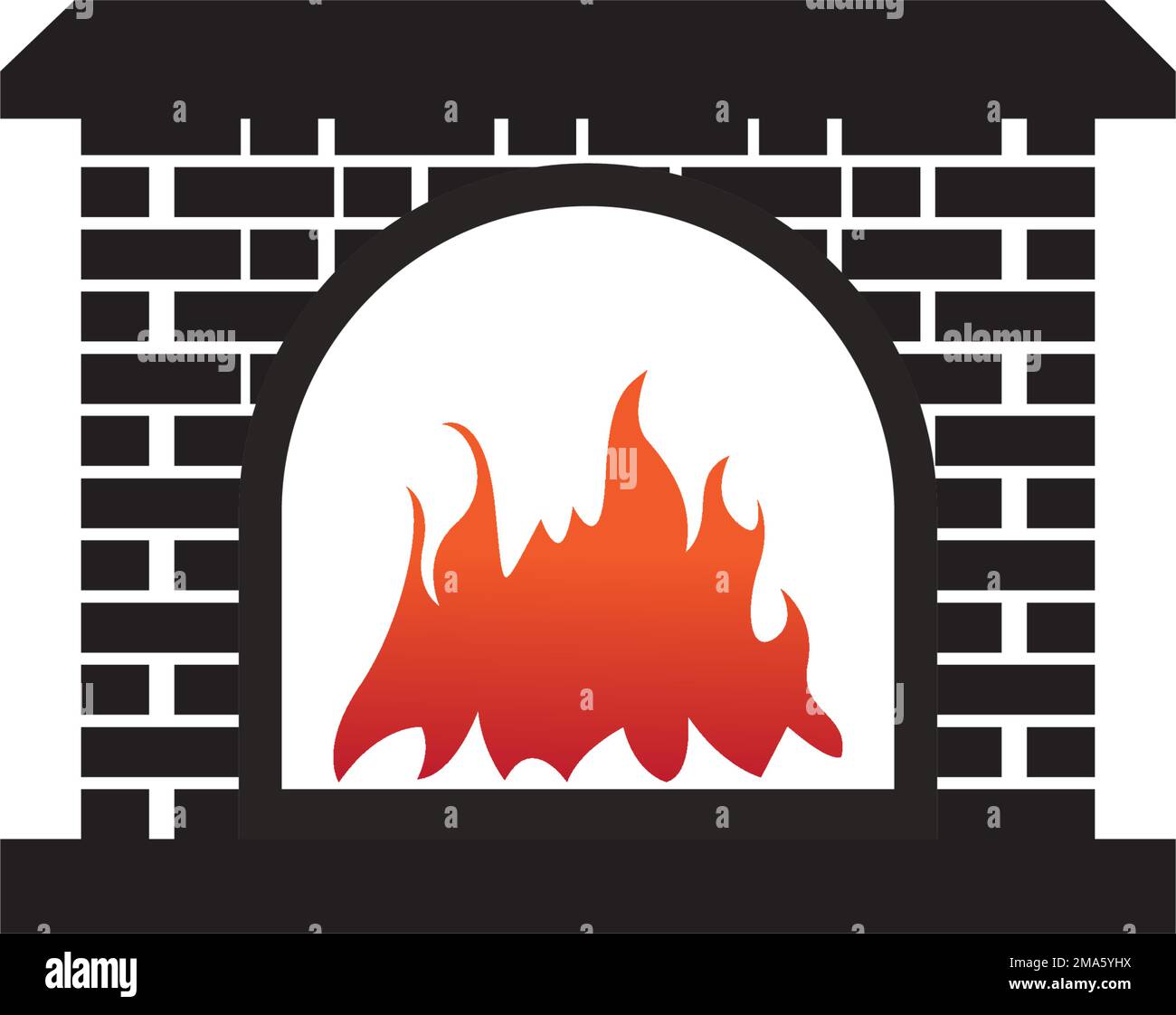 Fireplace winter silhouette hi-res stock photography and images - Alamy