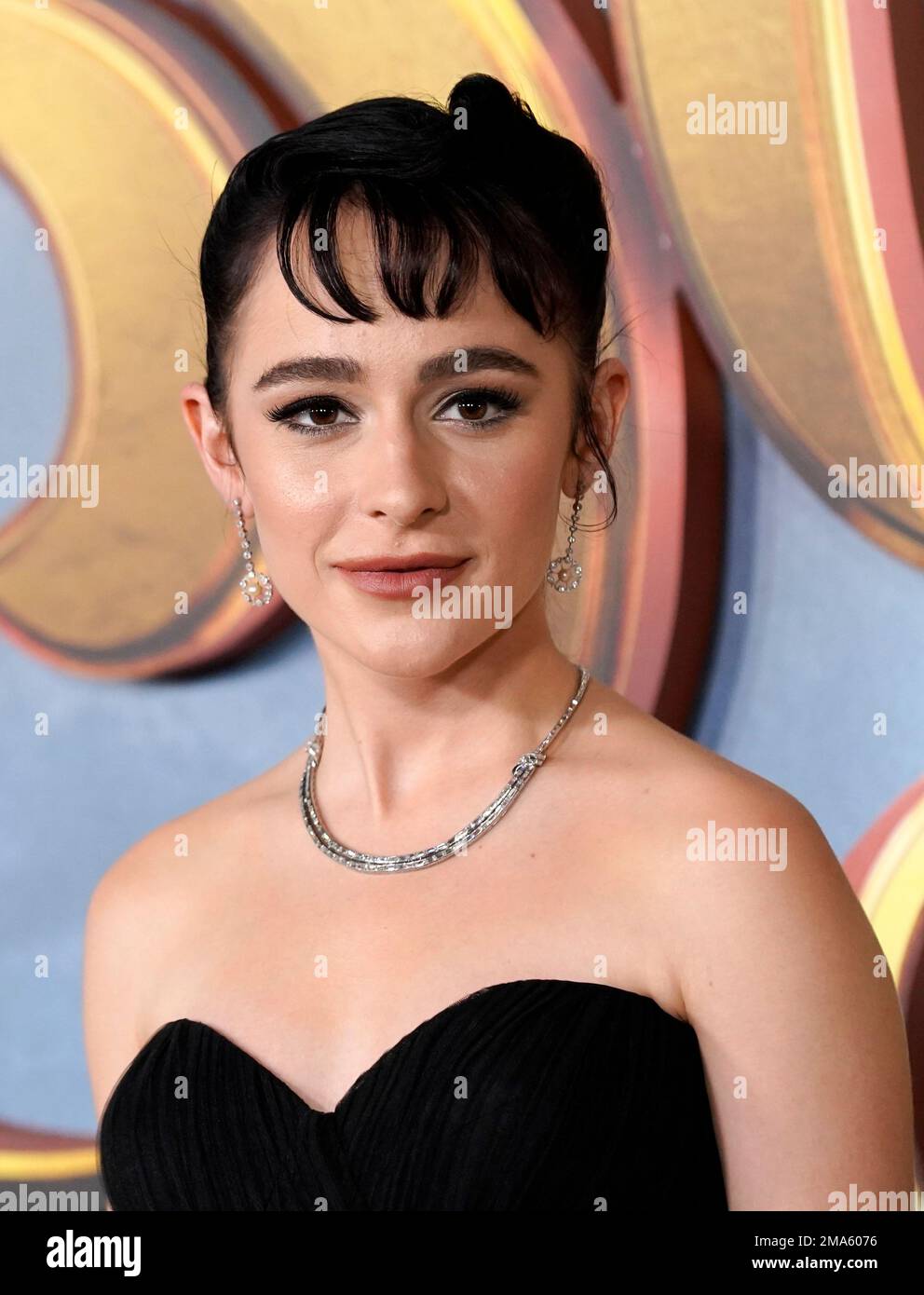 Sophia Anne Caruso poses at the premiere of the film "The School for ...