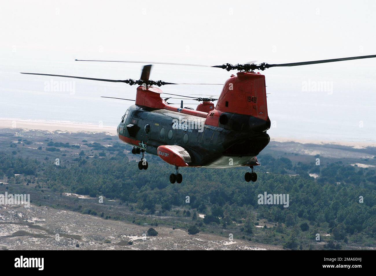 Two US Marine Corps (USMC) Sea Knight Search and Rescue (SAR ...