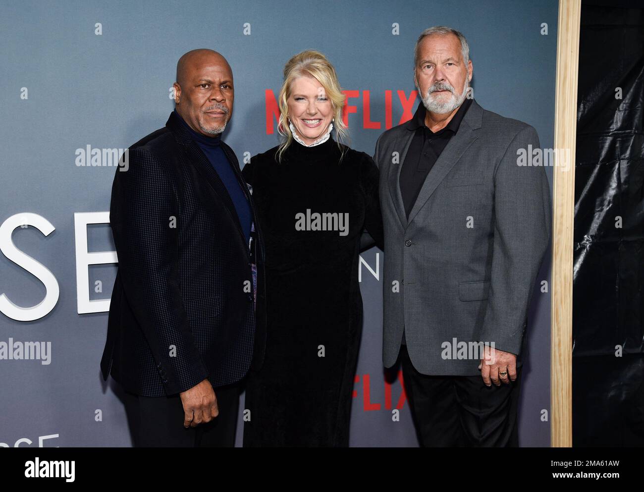 Real life subjects of the film Daniel Baldwin, left, Amy Loughren, and ...