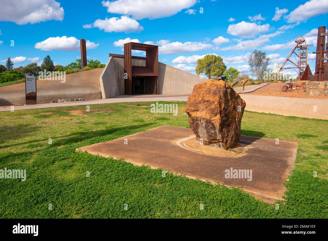 The Cobar Miners Heritage Park in northwest New South Wales, Australia ...