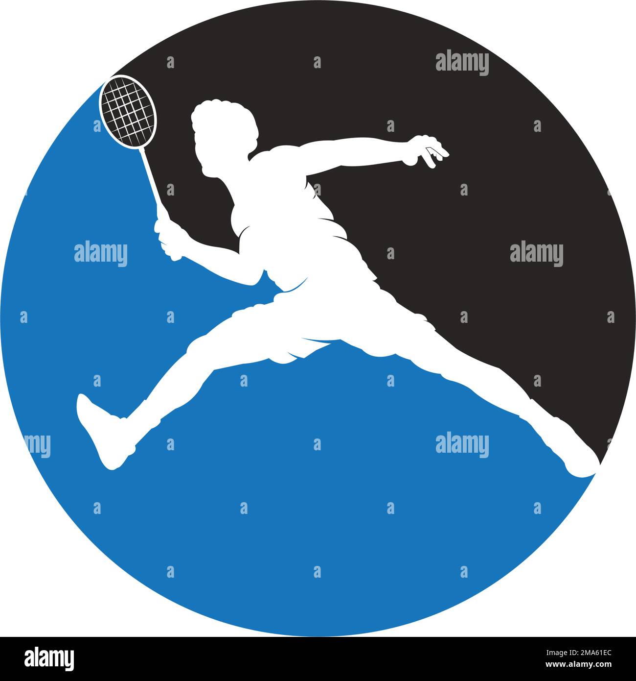 badminton icon vector illustration logo template Stock Vector Image ...