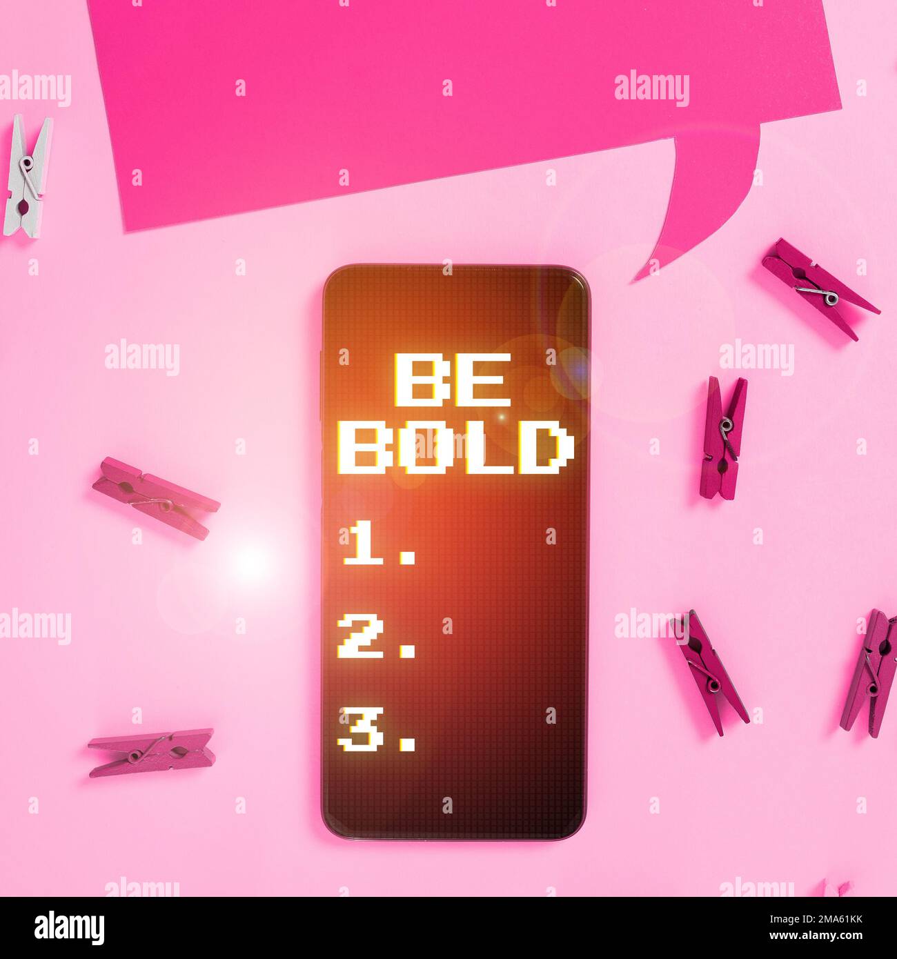Conceptual display Be Bold. Conceptual photo Go for it Fix it yourself ...