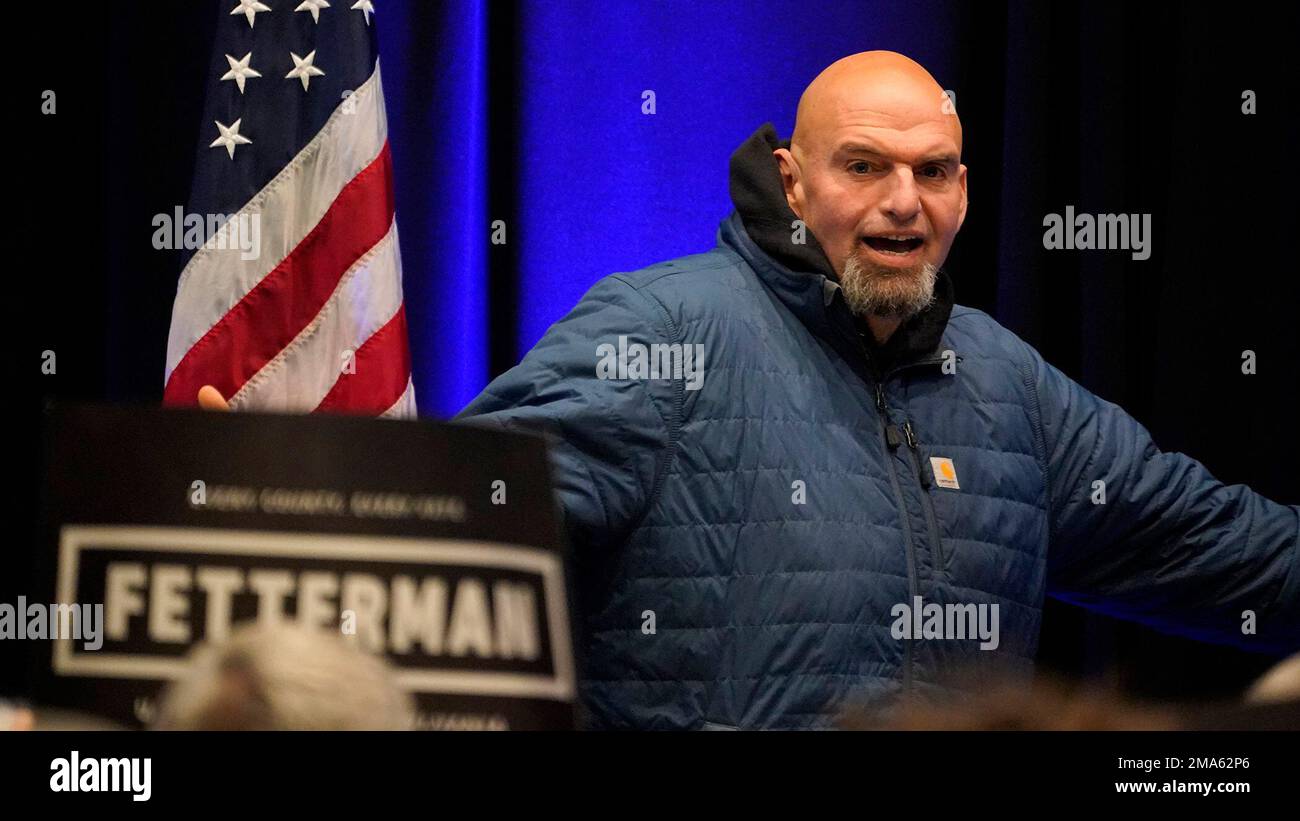 Pennsylvania Lt. Gov. John Fetterman, a Democratic candidate for U.S ...