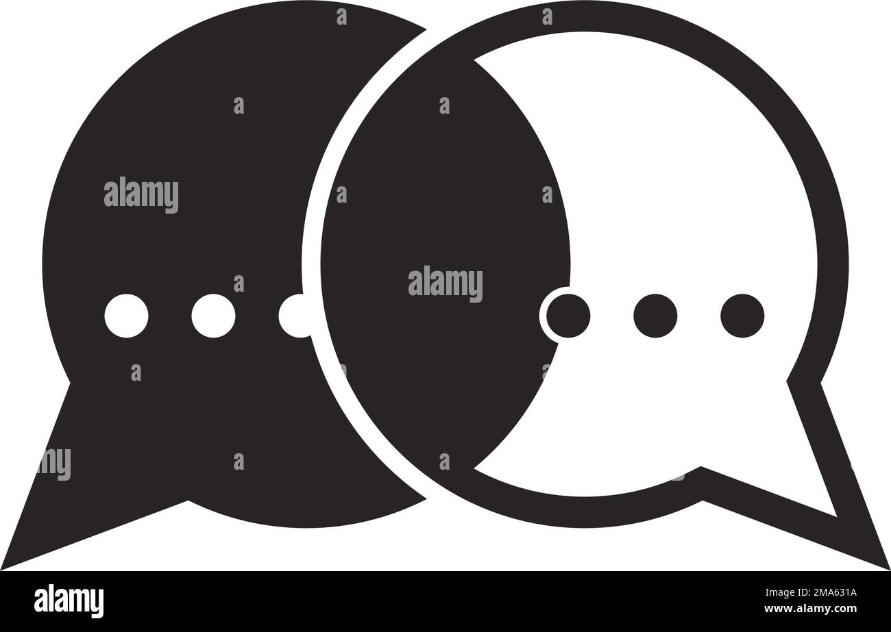 Speech bubble icon vector illustration logo design Stock Vector Image ...