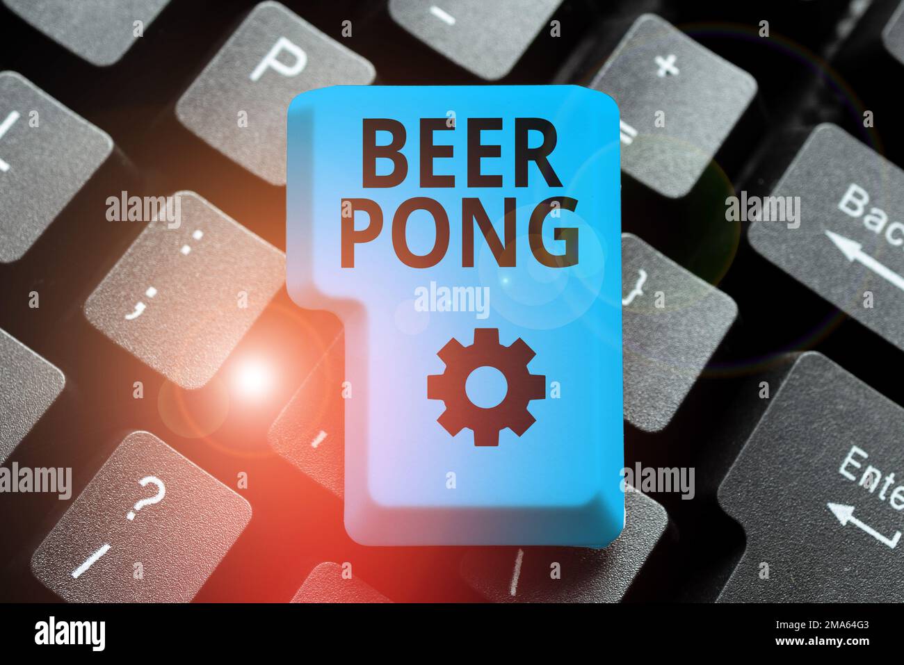 Sign displaying Beer Pong. Word for a game with a set of beer ...