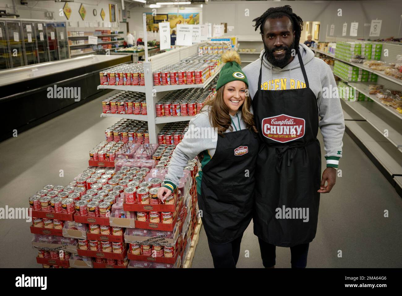 IMAGE DISTRIBUTED FOR CAMPBELL'S CHUNKY - Green Bay Packers linebacker ...