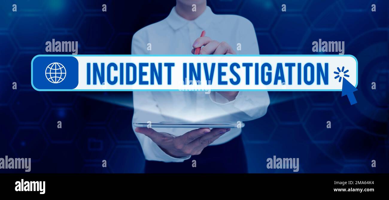 Conceptual display Incident Investigation. Word for responsible for the ...
