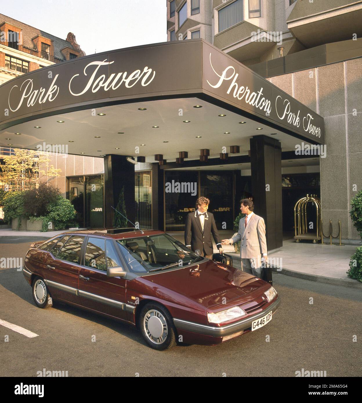 1990 Citroen XM V6 SEi at the Sheraton Park Tower Hotel London UK Stock ...