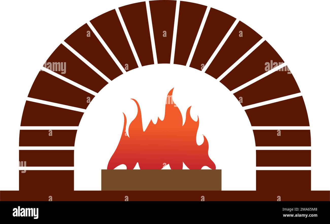 fireplace icon vector illustration symbol design Stock Vector Image ...