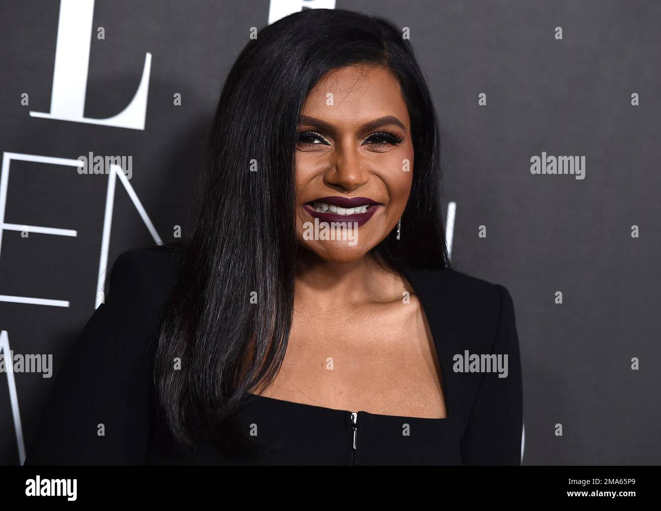 Mindy Kaling arrives at the 29th annual ELLE Women in Hollywood ...