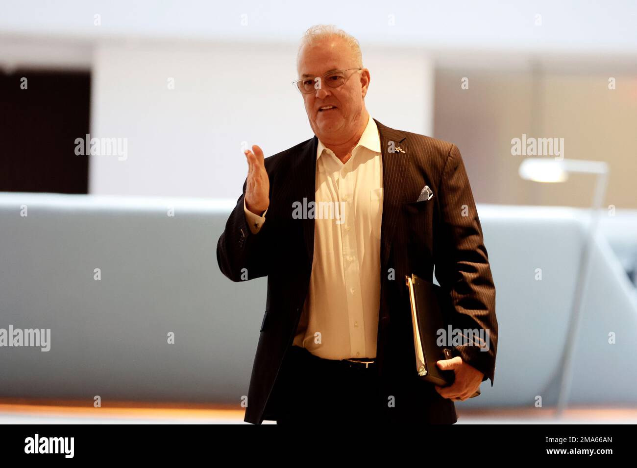 Dallas Cowboys COO Stephen Jones arrives for the NFL football owners ...