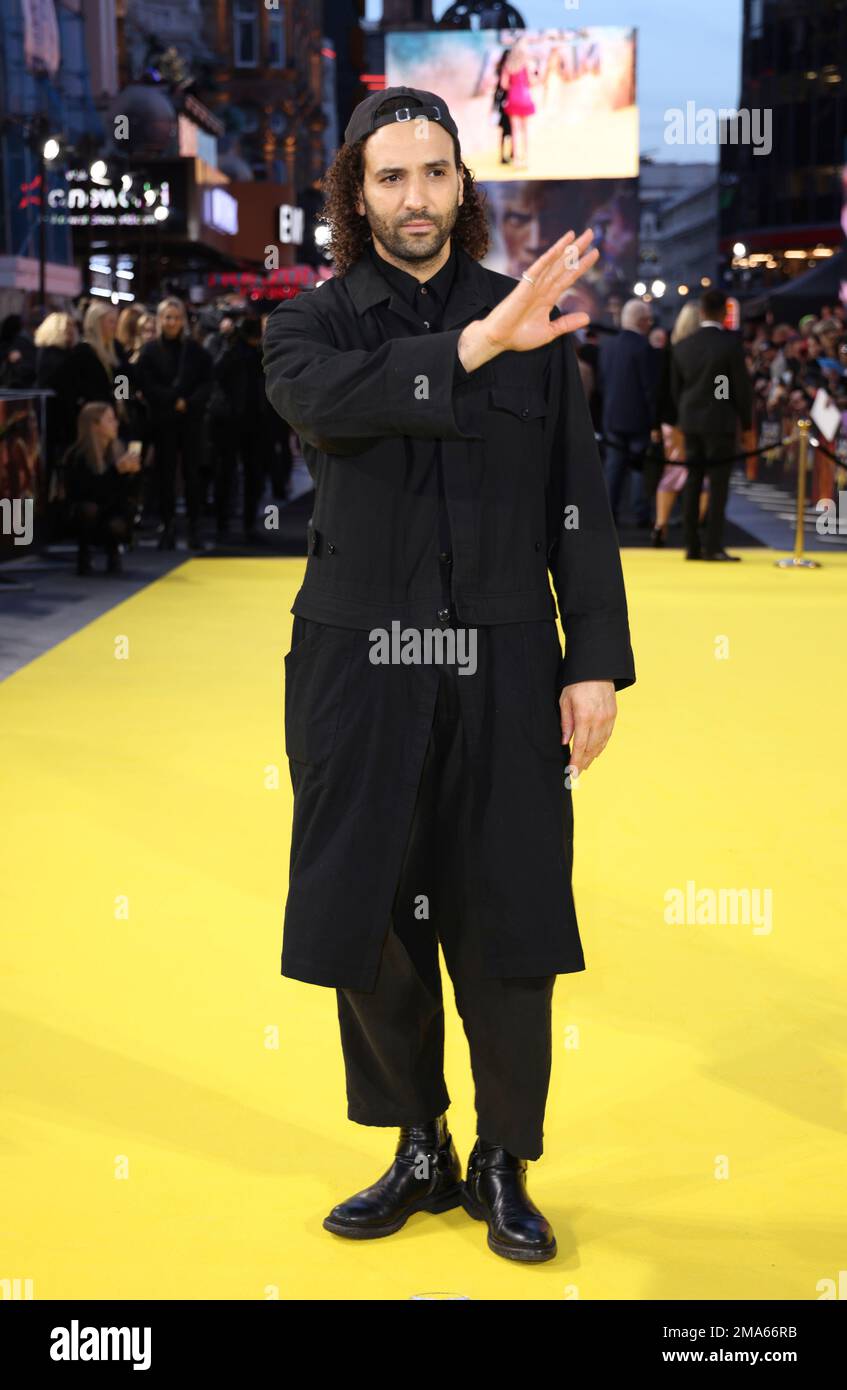 Marwan Kenzari poses for photographers upon arrival for the premiere of ...