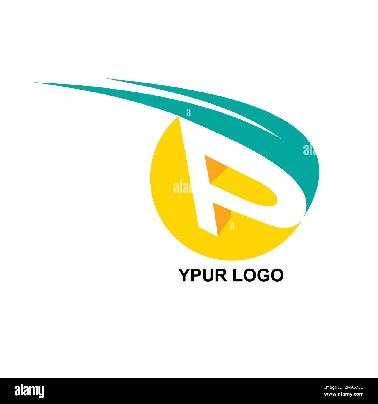 yellow and green "p" logo design Stock Vector Image & Art - Alamy