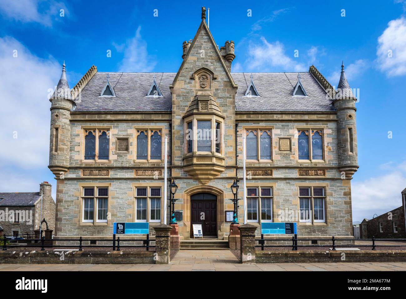 The Victorian Town Hall, Lerwick, Shetland Islands, Scotland, United ...