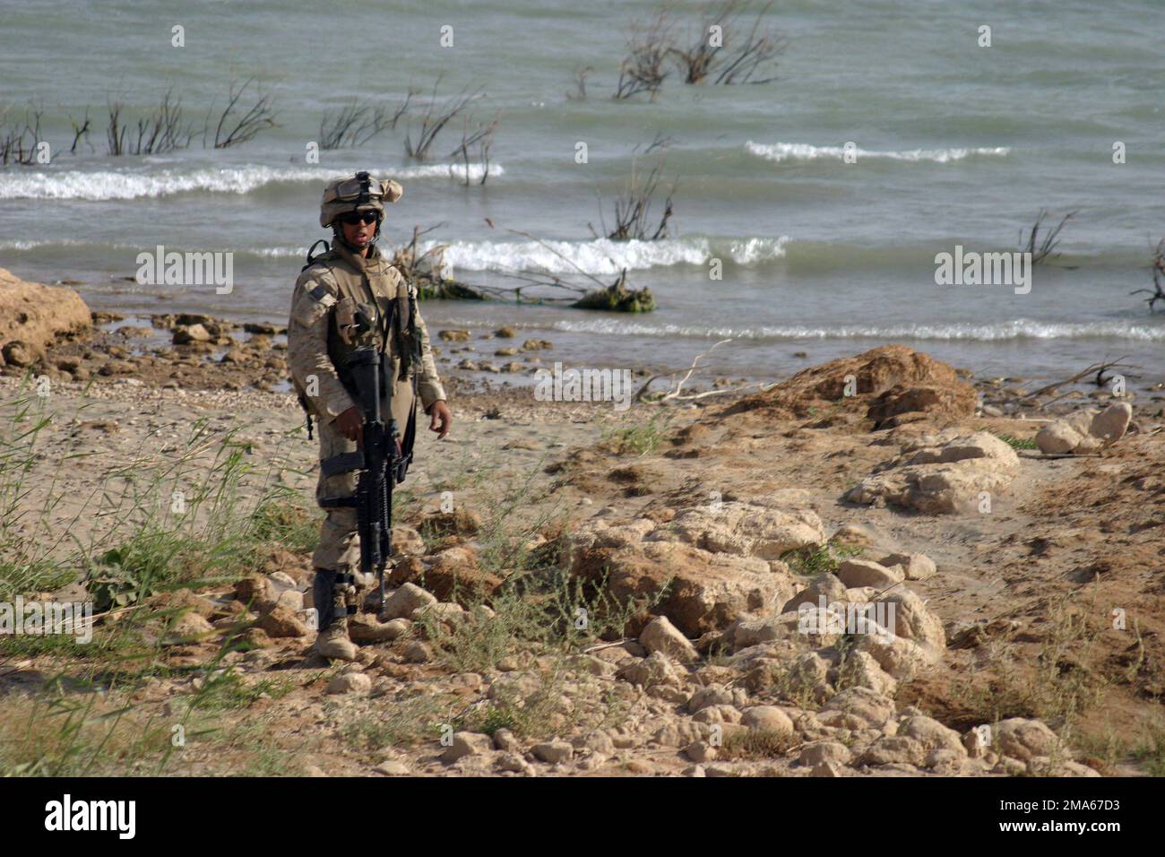 US Marine Corps (USMC) Corporal (CPL) Ronnie Shertel, assigned to Bravo ...