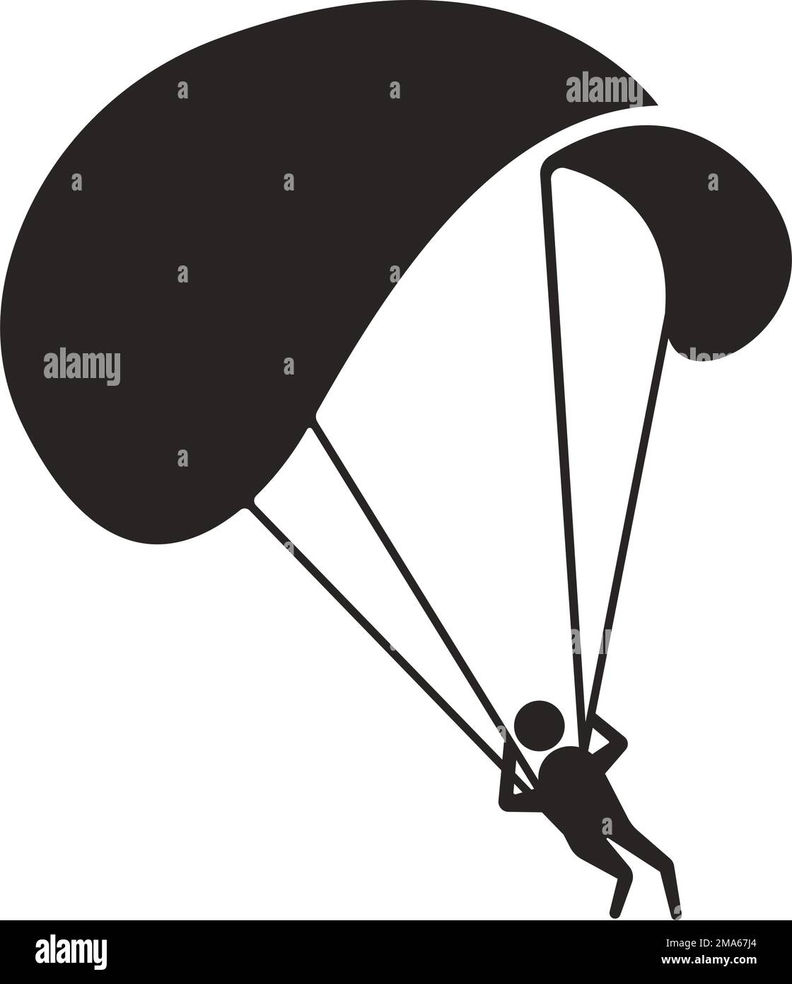 parachuting icon vector illustration symbol design Stock Vector Image ...