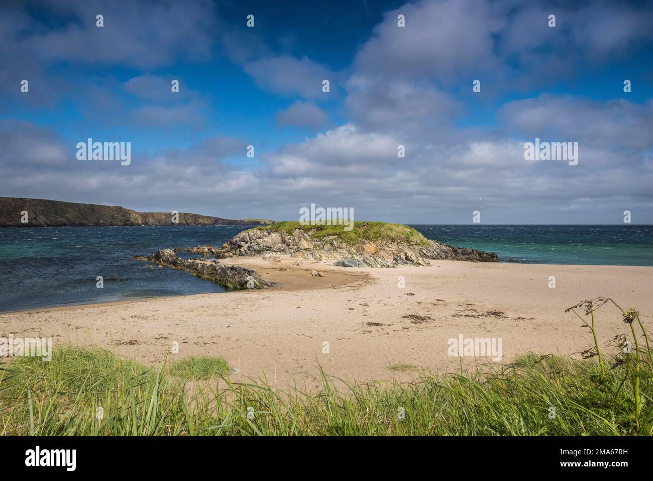 Coastal scene near Norwick, Unst, Shetland Islands, Scotland, United ...