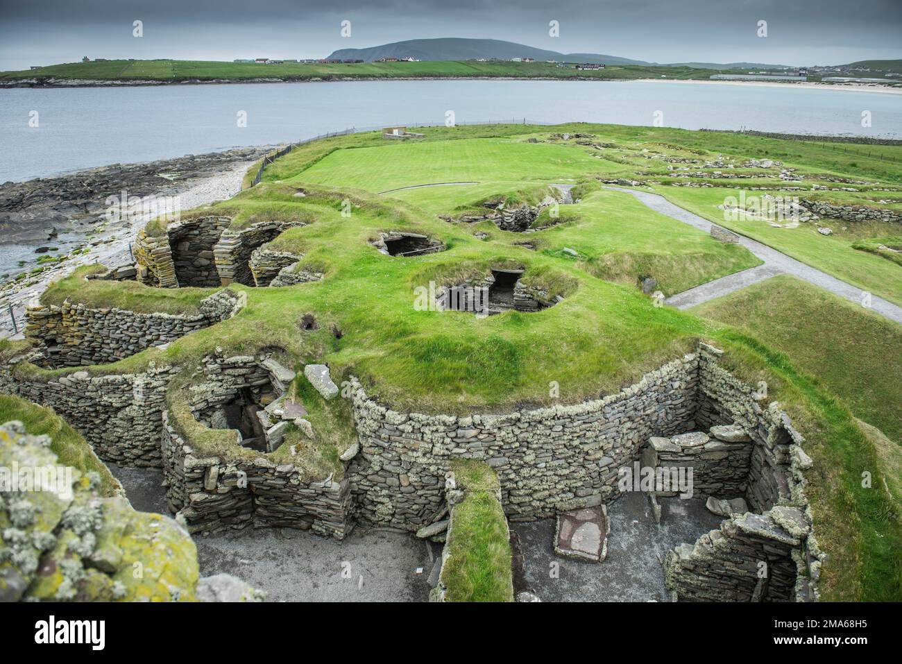 Jarlshof, prehistoric excavation site, Sumburgh, Mainland, Shetland ...