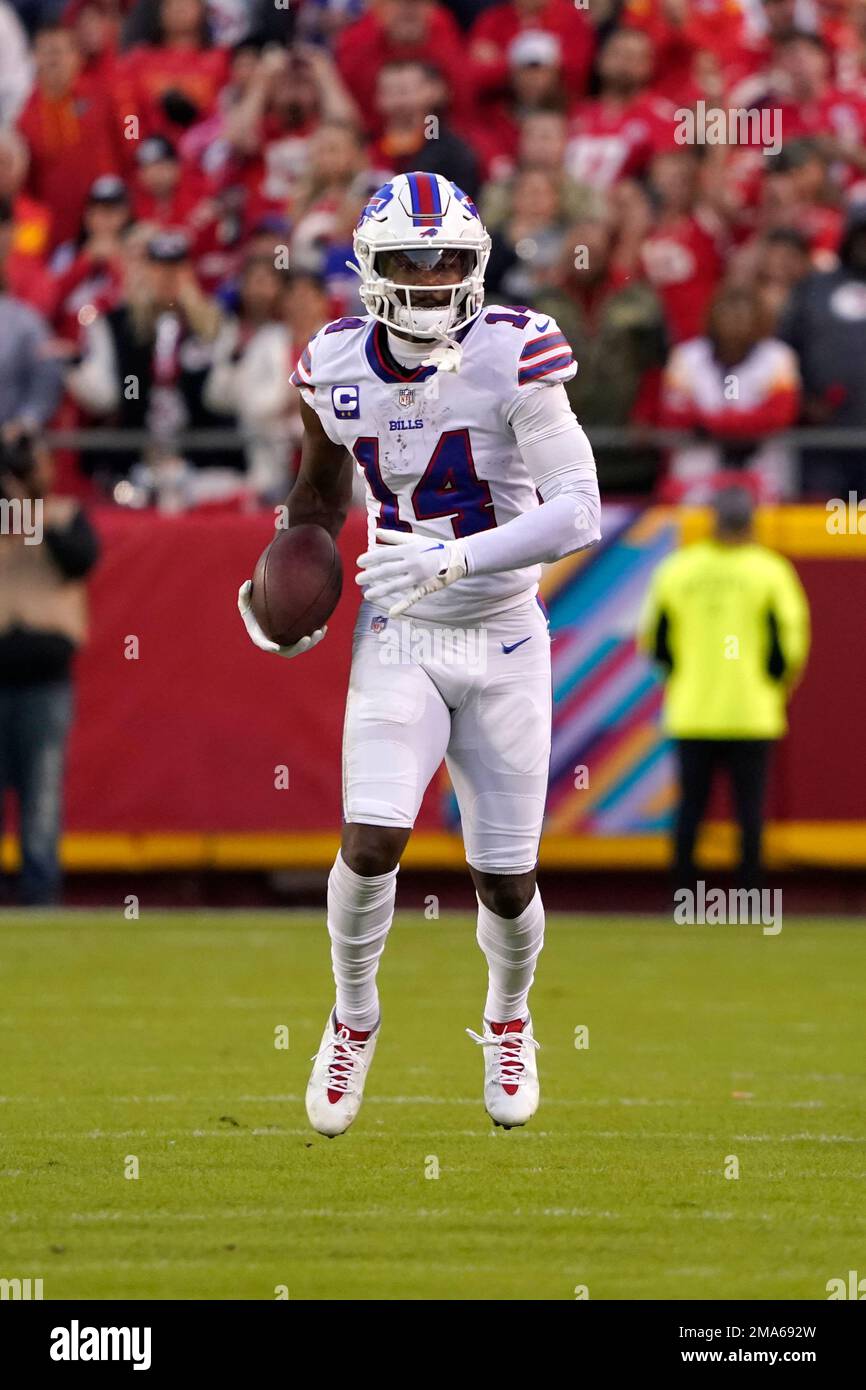 Buffalo Bills wide receiver Stefon Diggs runs during an NFL football game against the Kansas ...