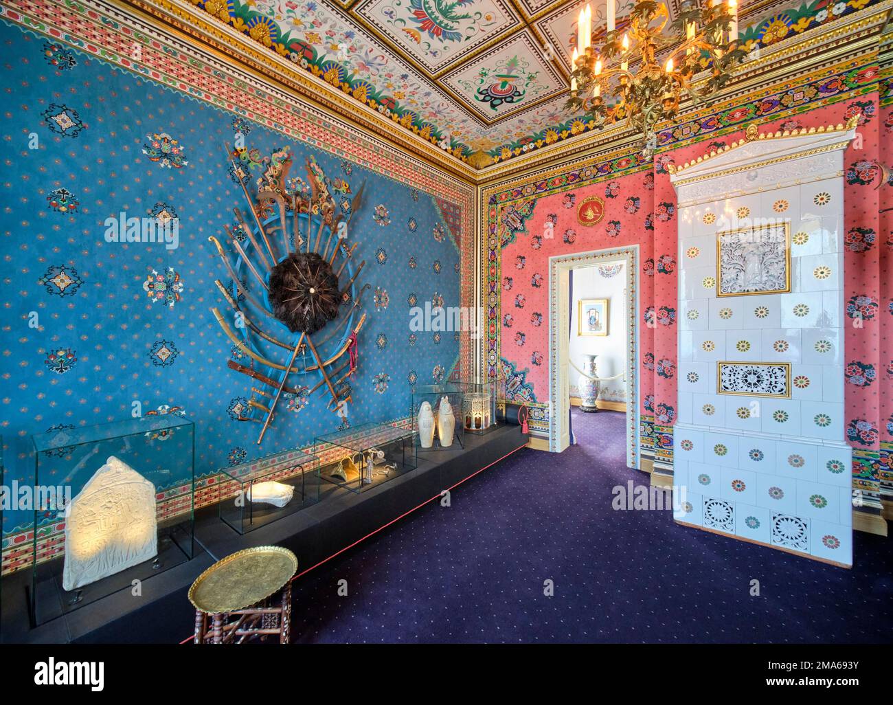 Turkish room, interior, Branitz Palace, Branitz Park, Prince Pueckler ...