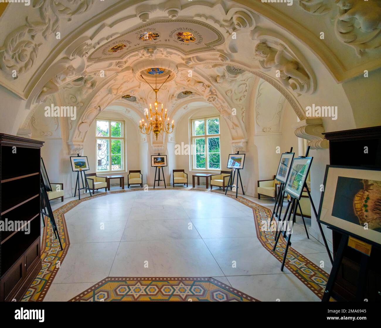 New Palace, interior, Muskau Park, Prince Pueckler Park, UNESCO World ...