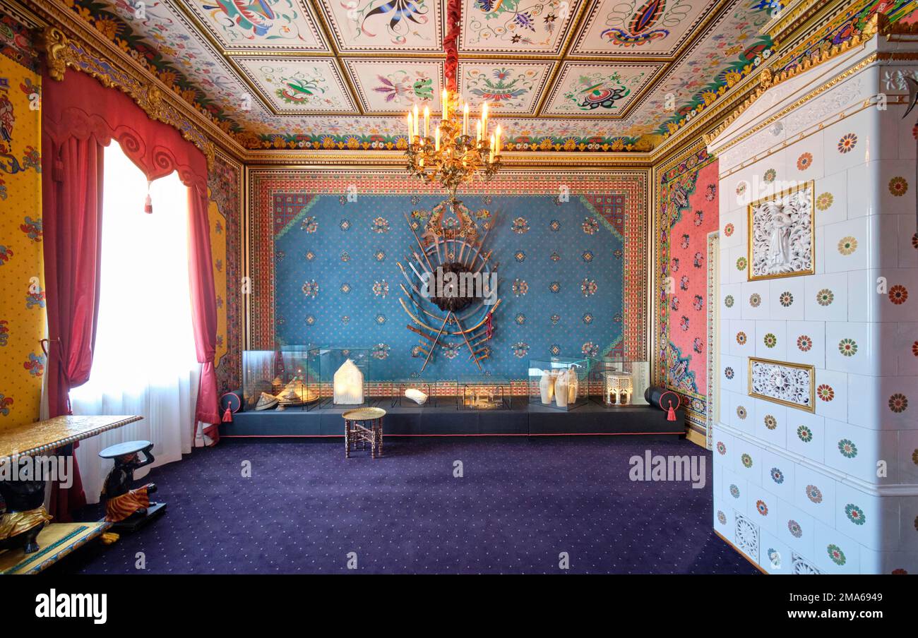 Turkish room, interior, Branitz Palace, Branitz Park, Prince Pueckler ...