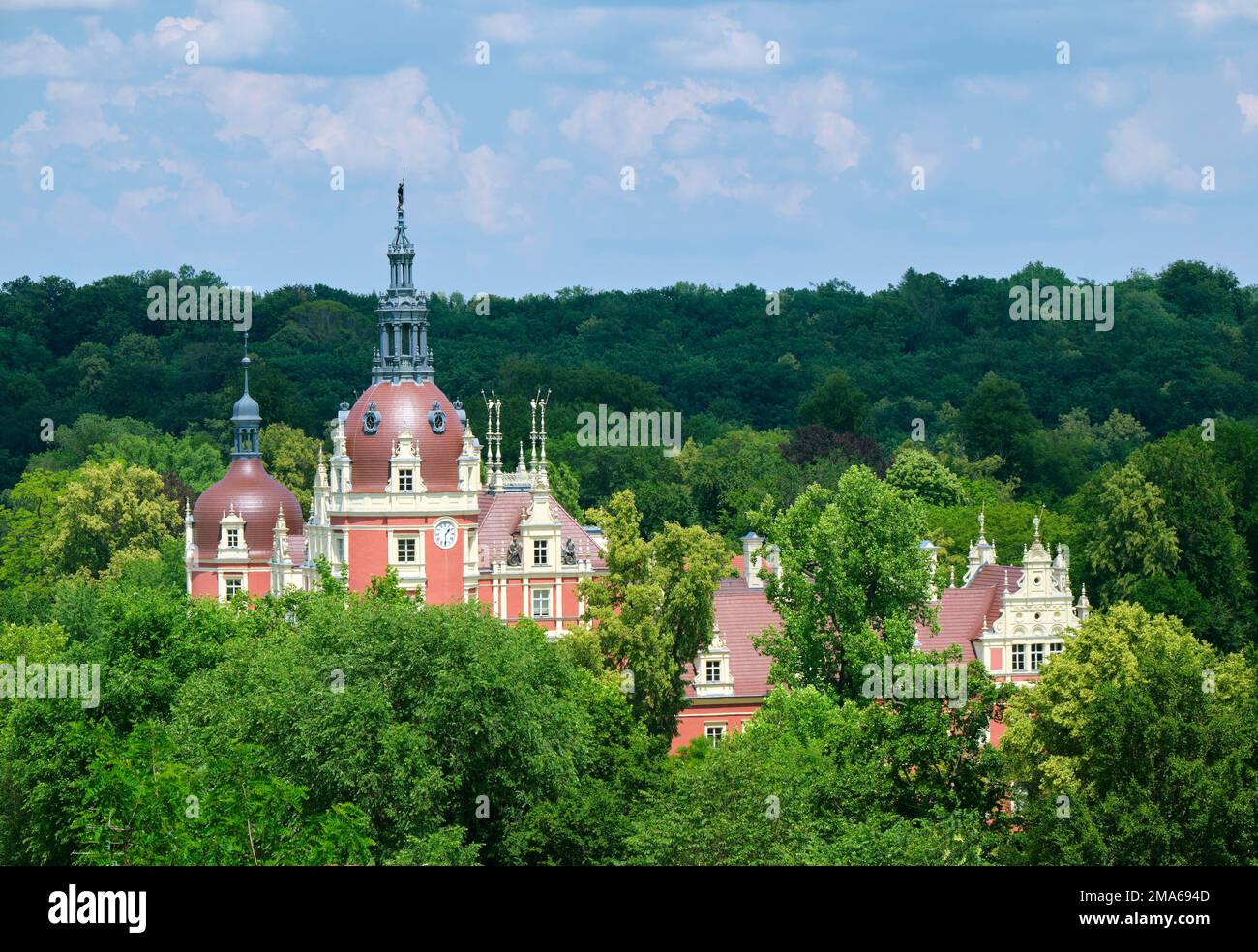 New Palace, Muskau Park, Prince Pueckler Park, UNESCO World Heritage ...