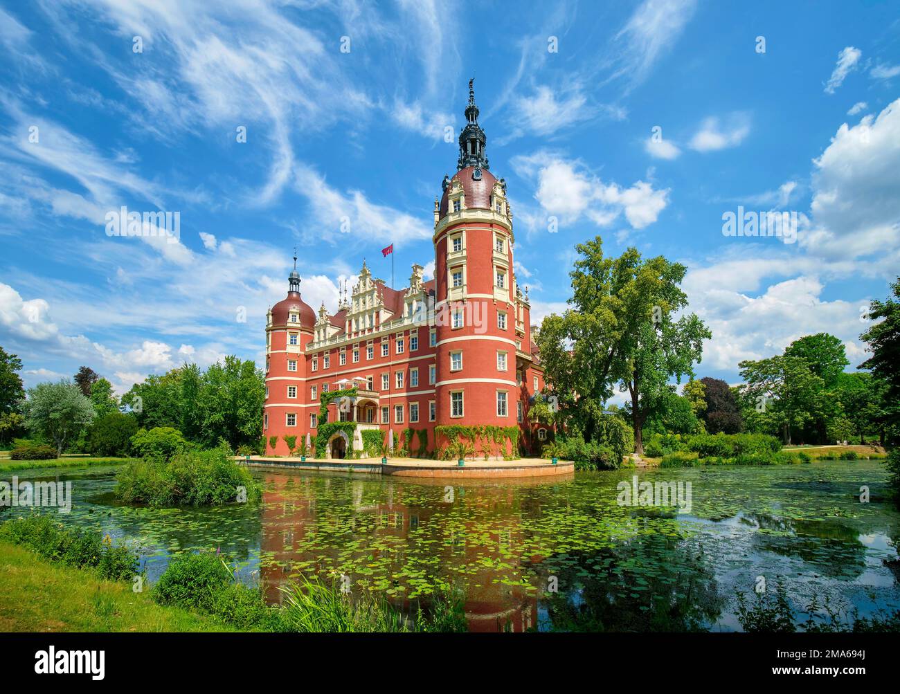 New Palace, Muskau Park, Prince Pueckler Park, UNESCO World Heritage ...