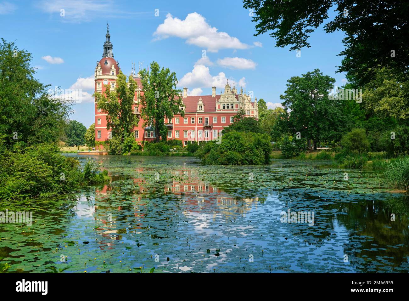 New Palace, Muskau Park, Prince Pueckler Park, UNESCO World Heritage ...