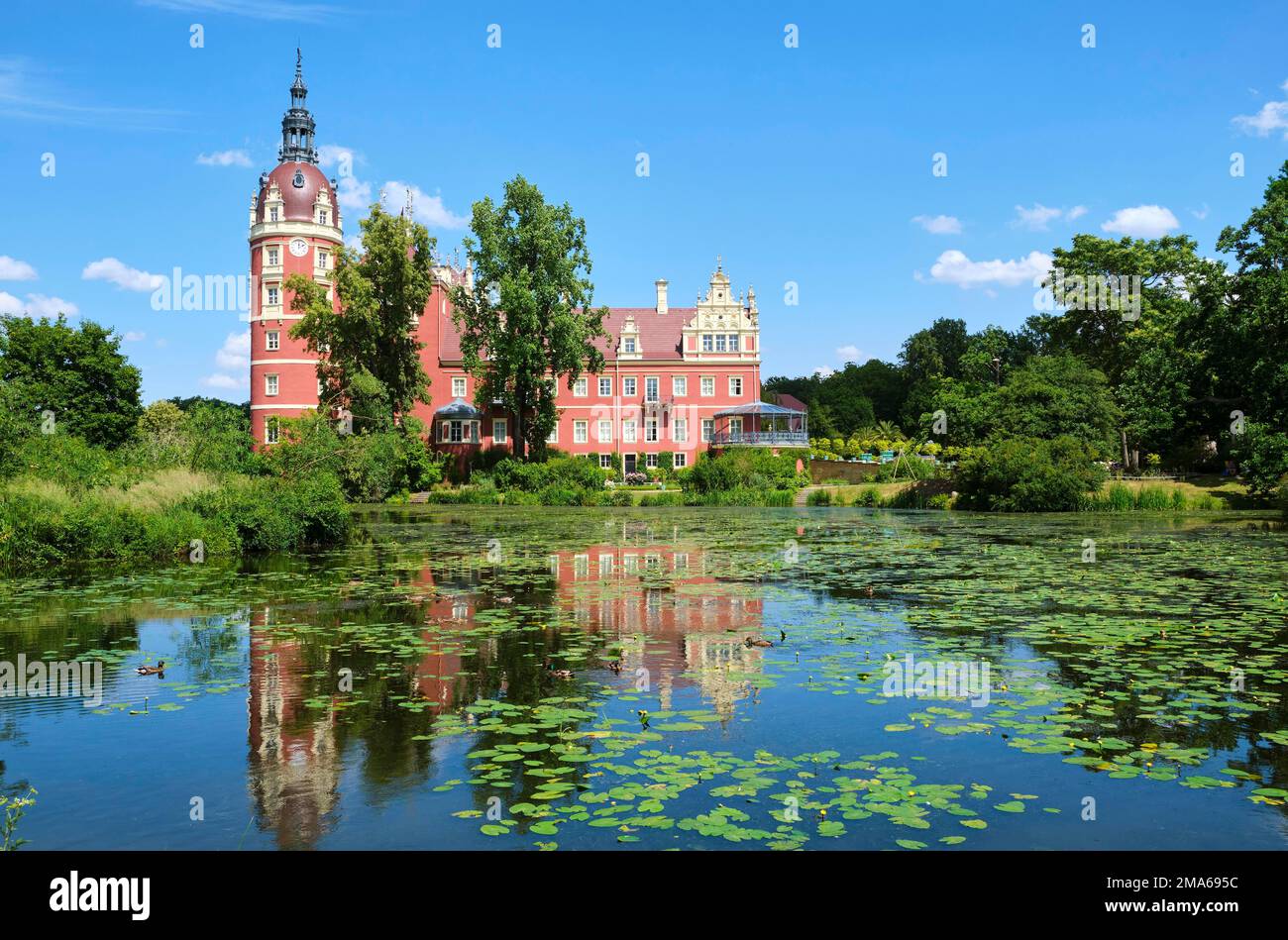 New Palace, Muskau Park, Prince Pueckler Park, UNESCO World Heritage ...