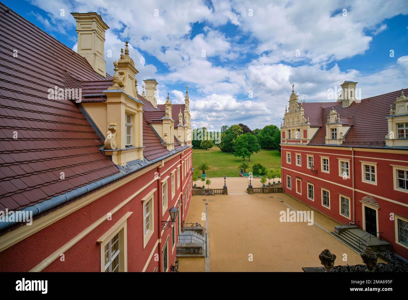 New Palace, Muskau Park, Prince Pueckler Park, UNESCO World Heritage ...