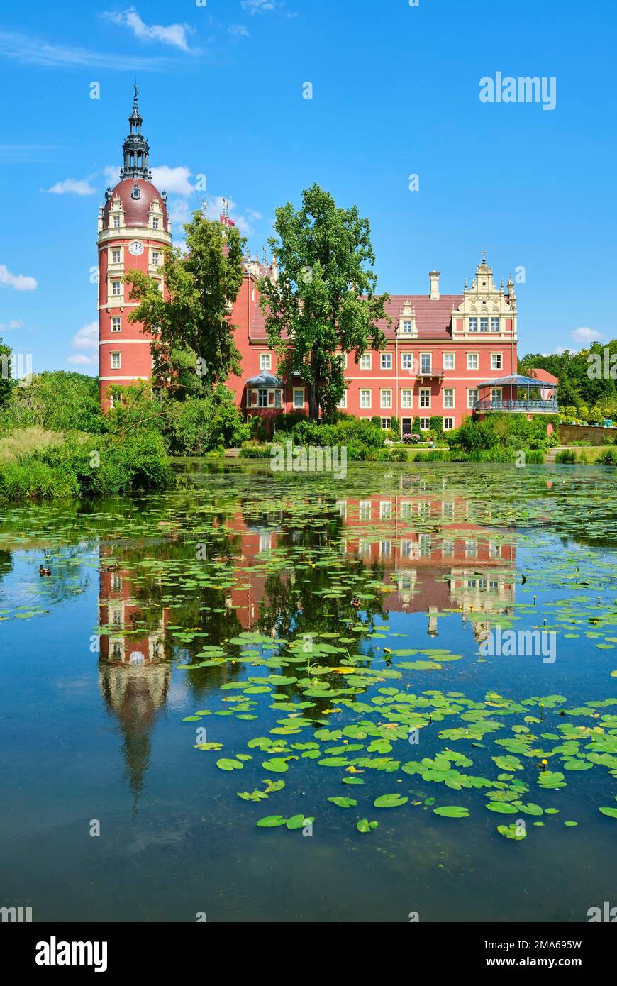 New Palace, Muskau Park, Prince Pueckler Park, UNESCO World Heritage ...
