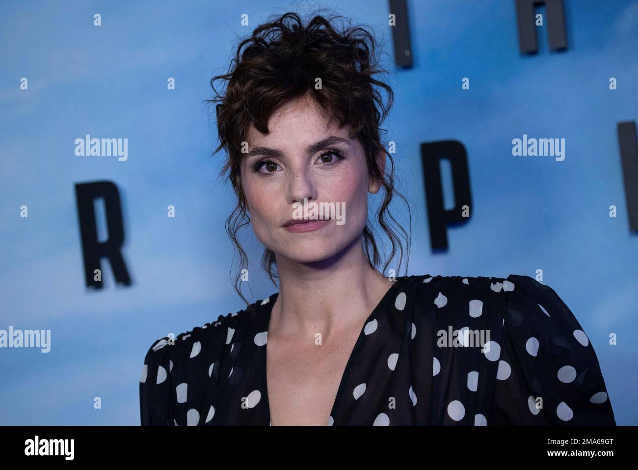 Charlotte Riley poses for photographers upon arrival for the screening ...